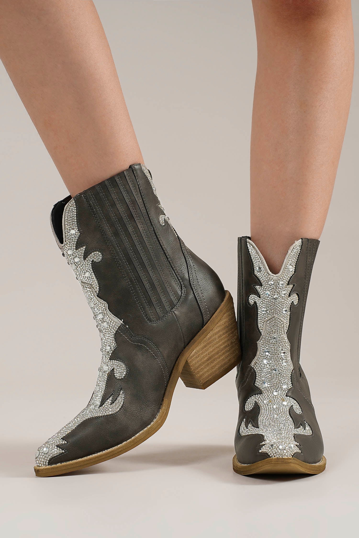 Embellished Cowgirl Boots - ADELA-55 – LBEAUT BY BEAST FASHION